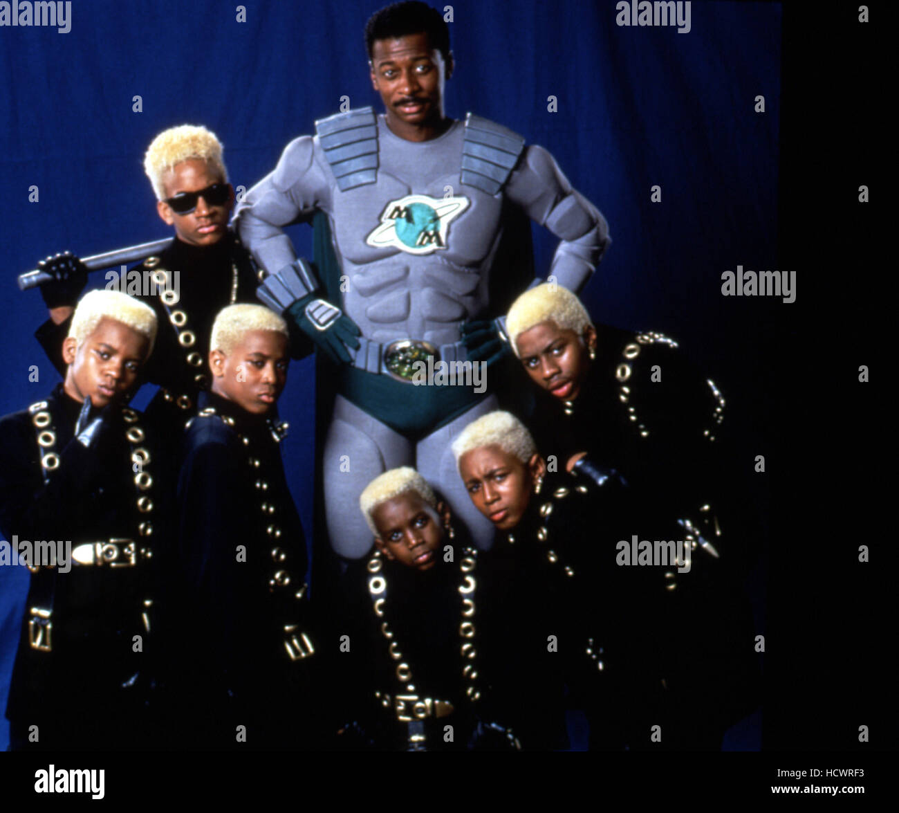 THE METEOR MAN, Robert Townsend (center), with rap group 'Another Bad ...