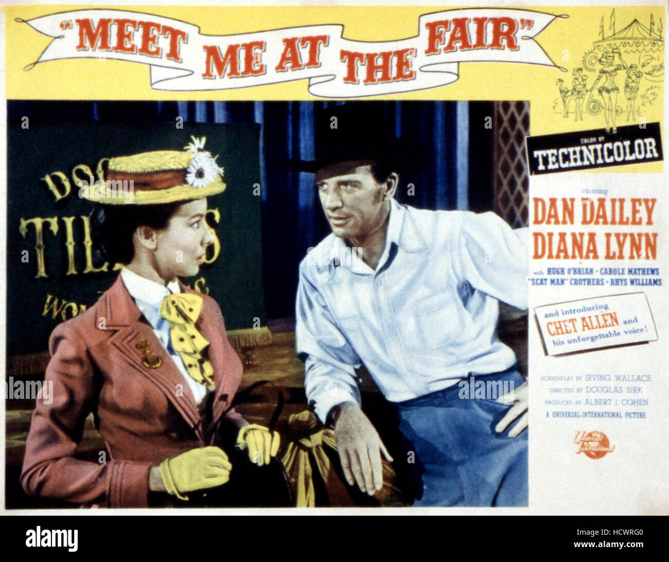 MEET ME AT THE FAIR, Diana Lynn, Dan Dailey, 1953 Stock Photo - Alamy