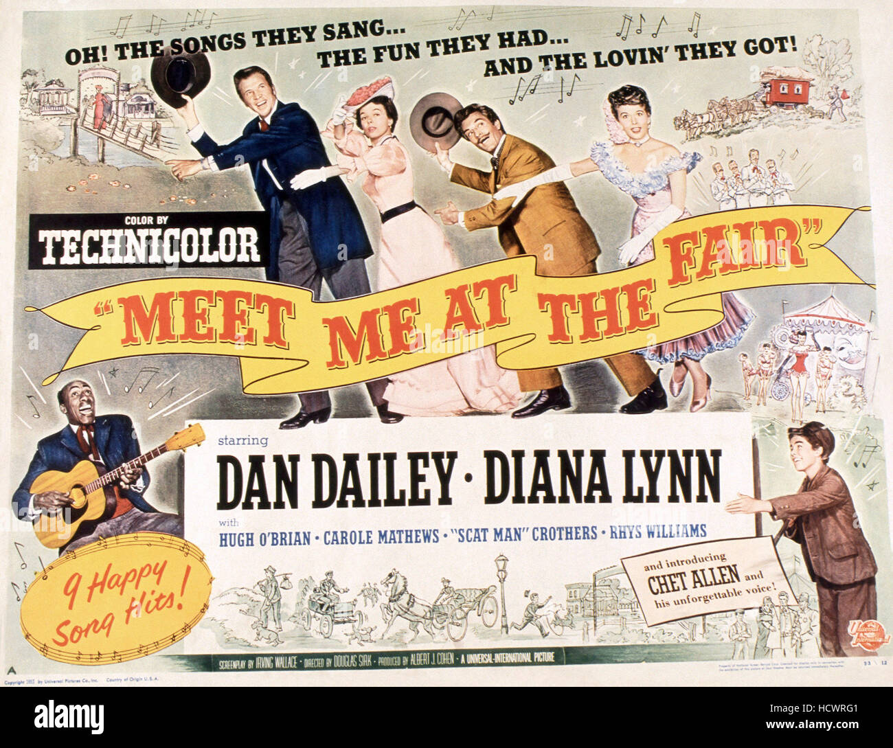 MEET ME AT THE FAIR, top from left: Dan Dailey, Diana Lynn, Hugh O ...