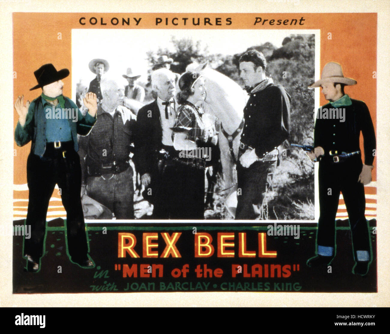 MEN OF THE PLAINS, John Elliott, Forrest Taylor, Joan Barclay, Rex Bell, 1936 Stock Photo - Alamy