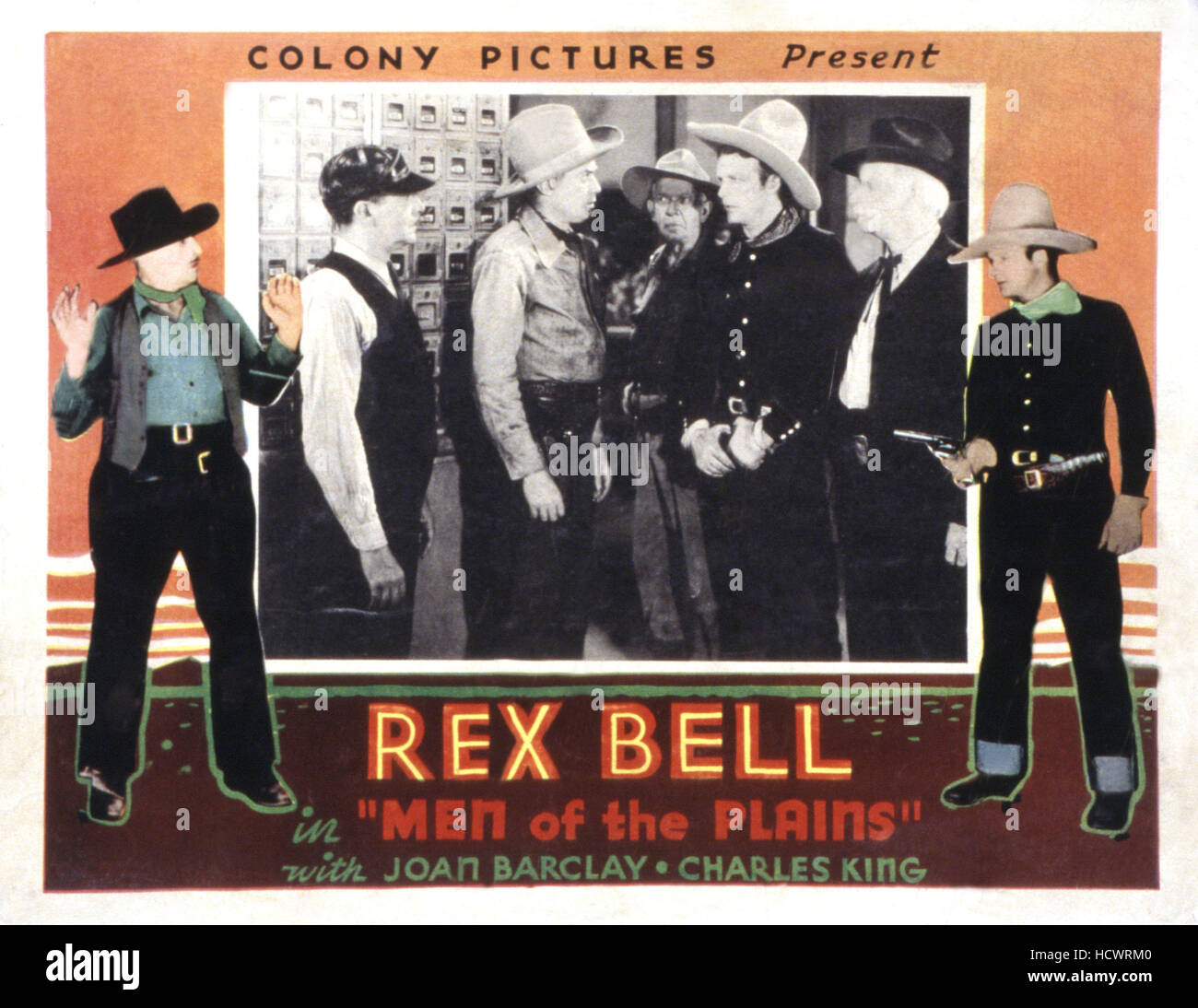 MEN OF THE PLAINS, Rex Bell, Lafe McKee, 1936 Stock Photo - Alamy