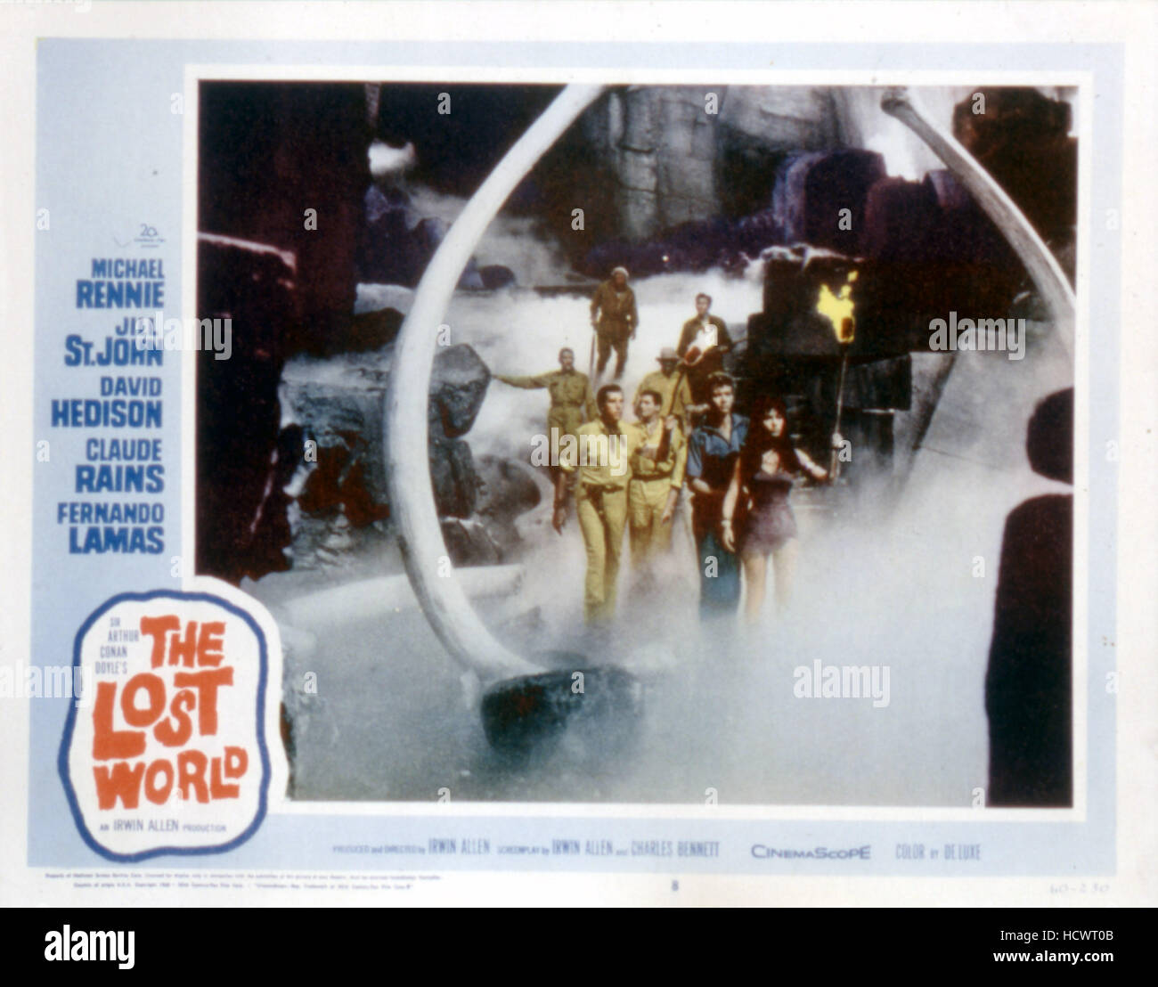 THE LOST WORLD, Michael Rennie, Claude Rains, Fernando Lamas, David ...