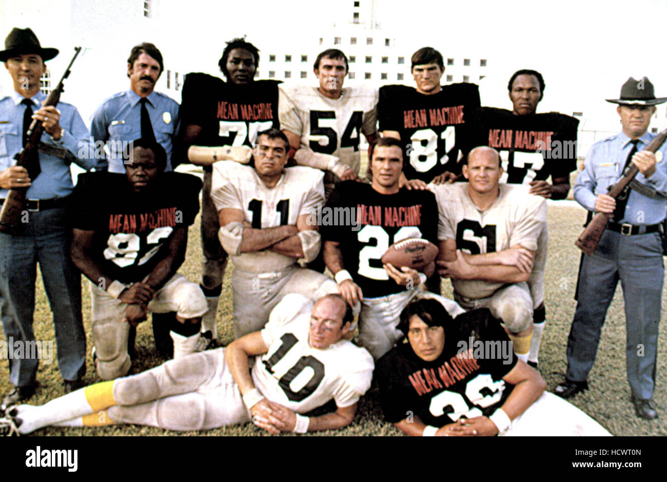 THE LONGEST YARD, Burt Reynolds, Harry Caesar, Ed Lauter, 1974 Stock ...