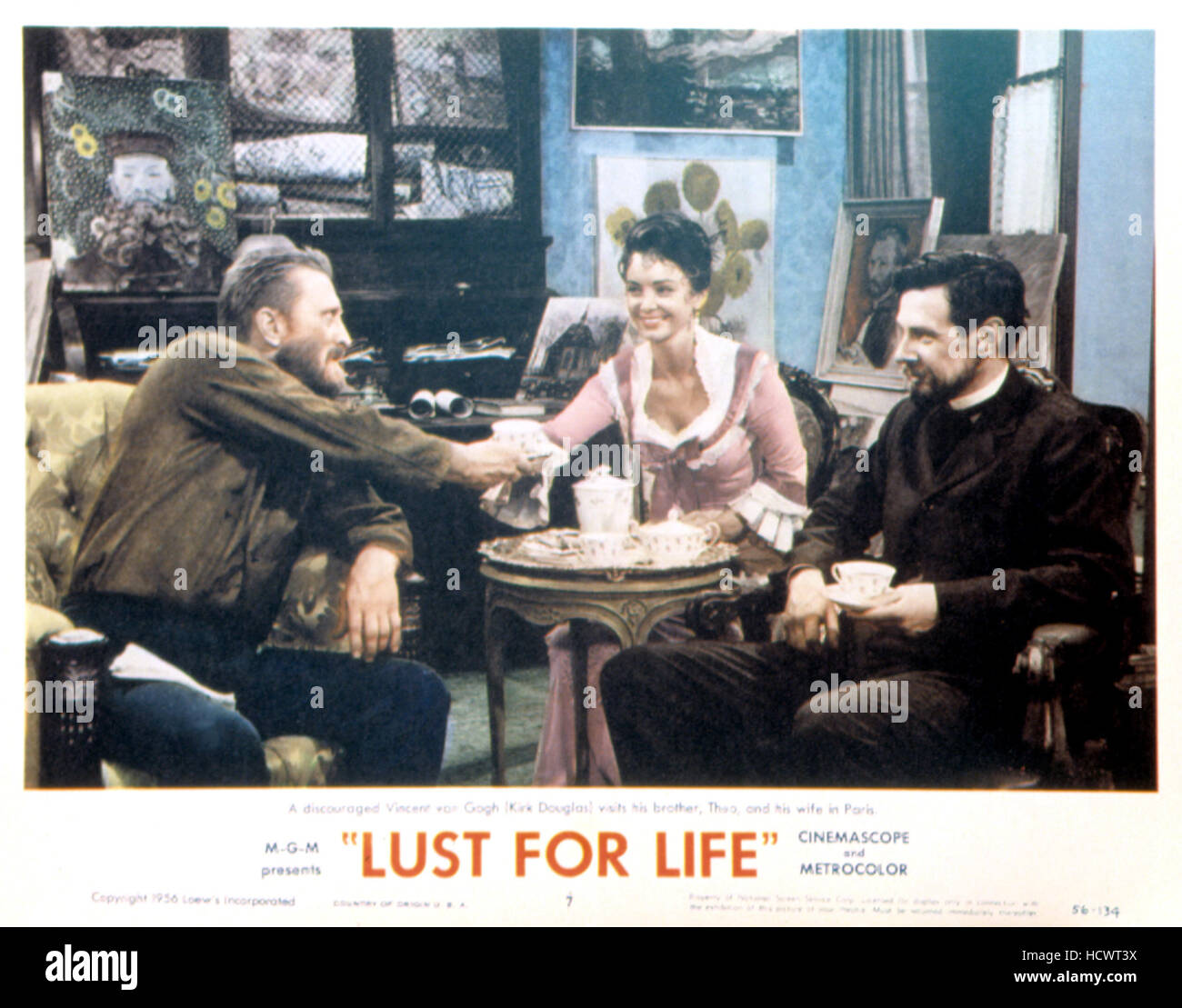 LUST FOR LIFE, Kirk Douglas, Toni Gerry, James Donald, 1956 Stock Photo ...