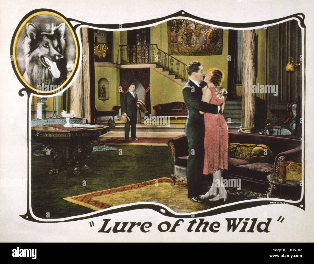LURE OF THE WILD, front: Alan Roscoe, Jane Novak, 1925 Stock Photo - Alamy