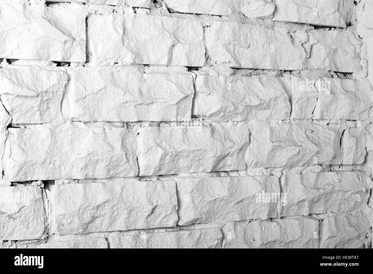 Backgrounds collection - White painted brick wall closeup texture Stock ...