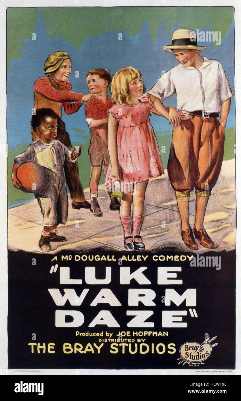 LUKE WARM DAZE, US poster, McDougall Alley Kids, 1926 Stock Photo - Alamy