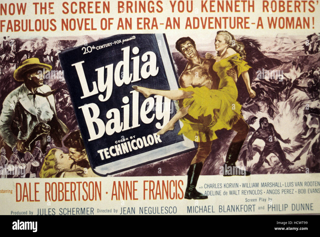 LYDIA BAILEY, from left: William Marshall, Dale Robertson, Anne Francis ...