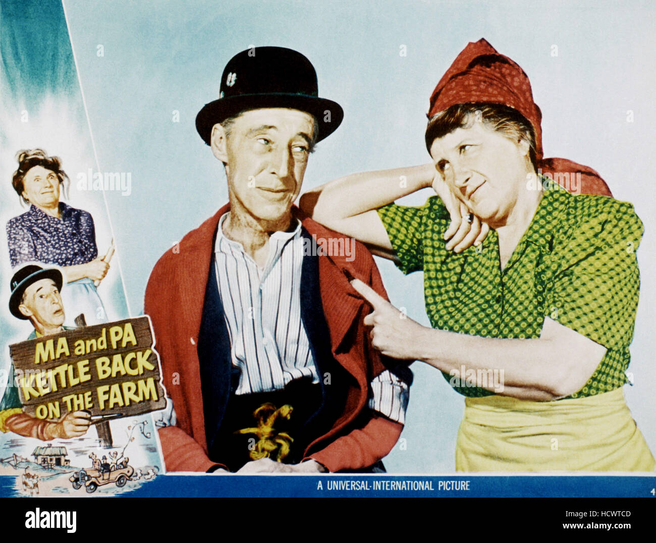 MA AND PA KETTLE BACK ON THE FARM, from left, Percy Kilbride, Marjorie ...