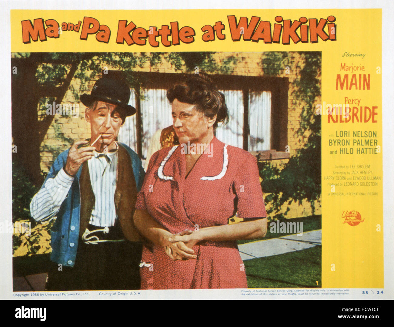 MA AND PA KETTLE AT WAIKIKI, US lobbycard, from left: Percy Kilbride ...
