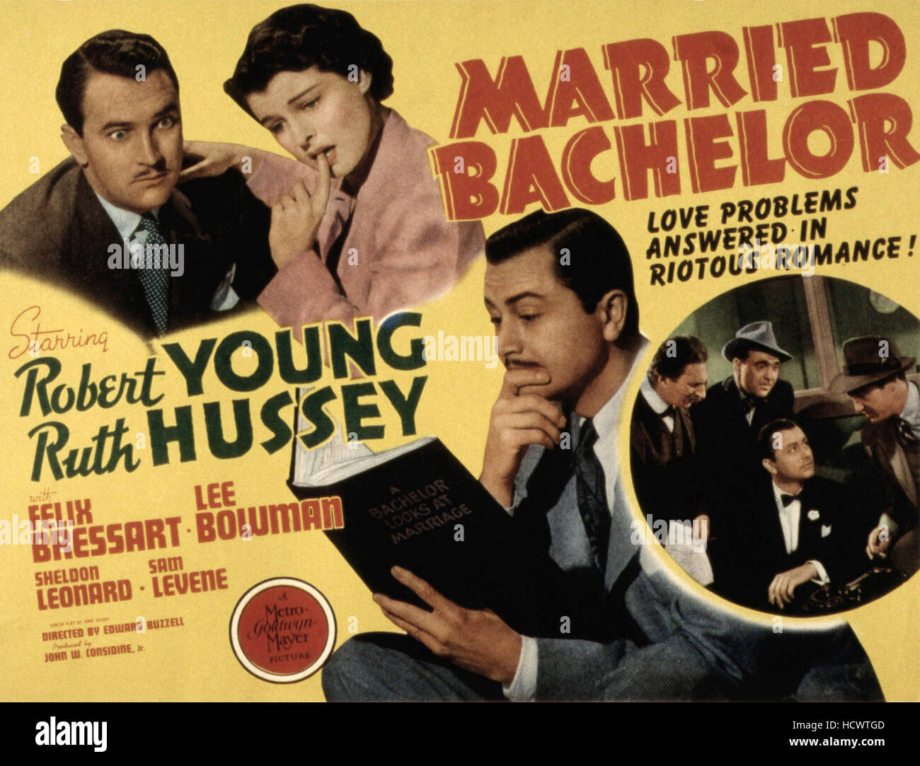 MARRIED BACHELOR, Lee Bowman, Ruth Hussey, Robert Young, 1941 Stock Photo - Alamy