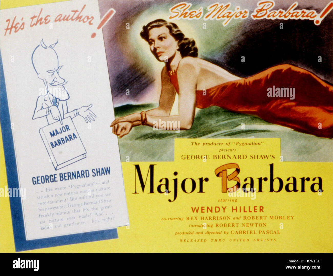 MAJOR BARBARA, George Bernard Shaw, Wendy Hiller, 1941 Stock Photo - Alamy