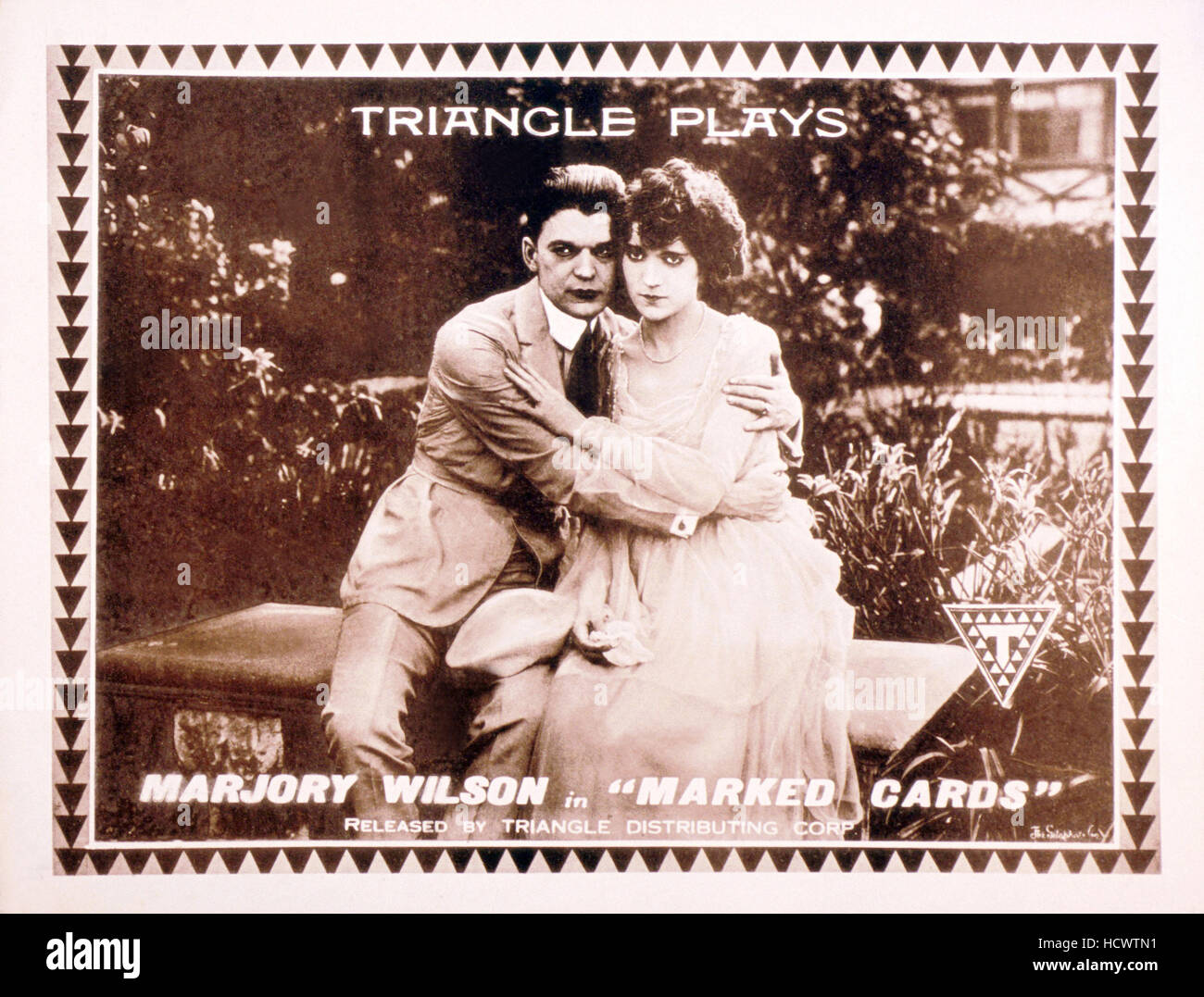 MARKED CARDS, from left: Wallace MacDonald, Margary Wilson, 1918 Stock ...