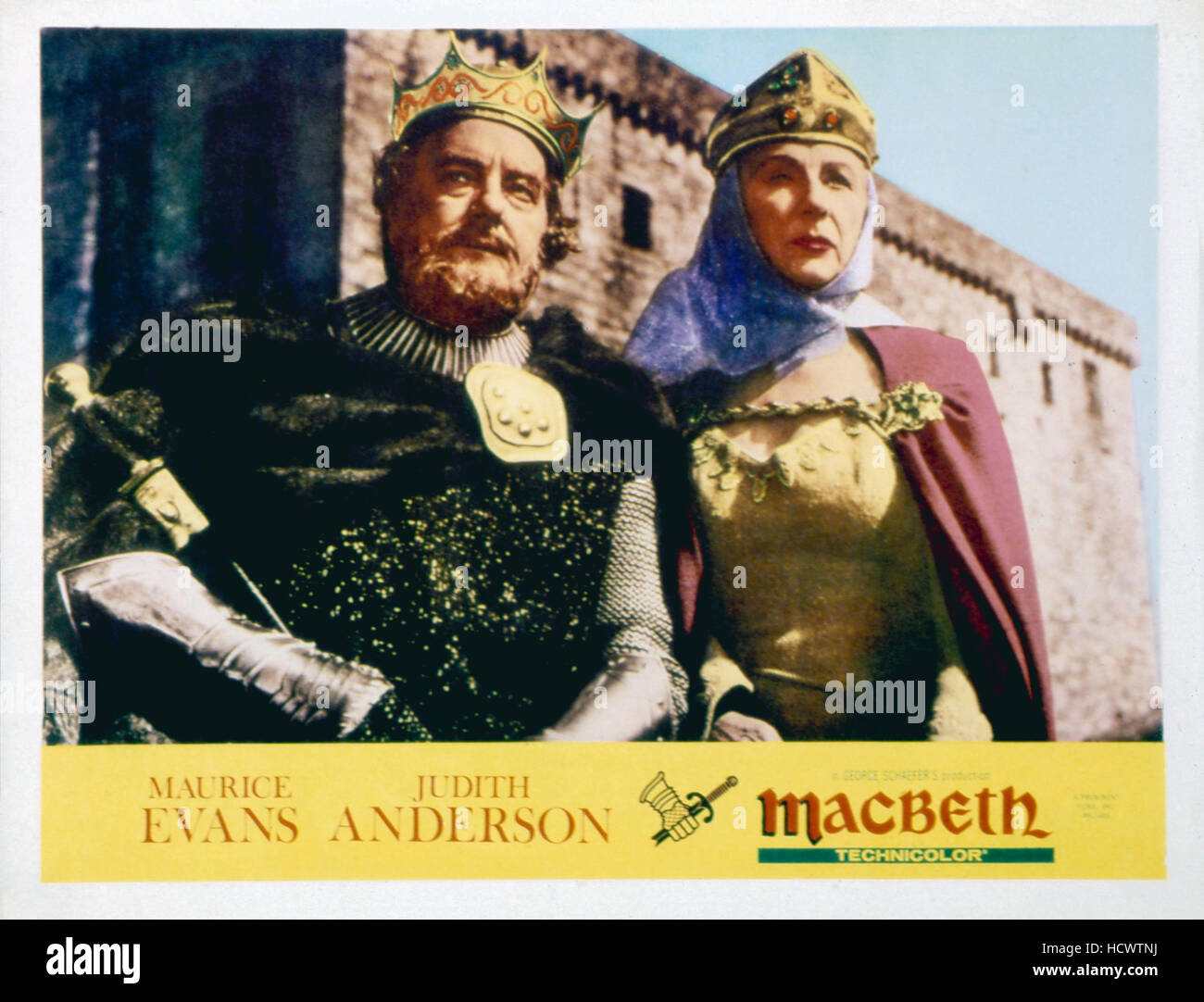 MACBETH, Maurice Evans, Judith Anderson, lobby card poster art, 1960 ...