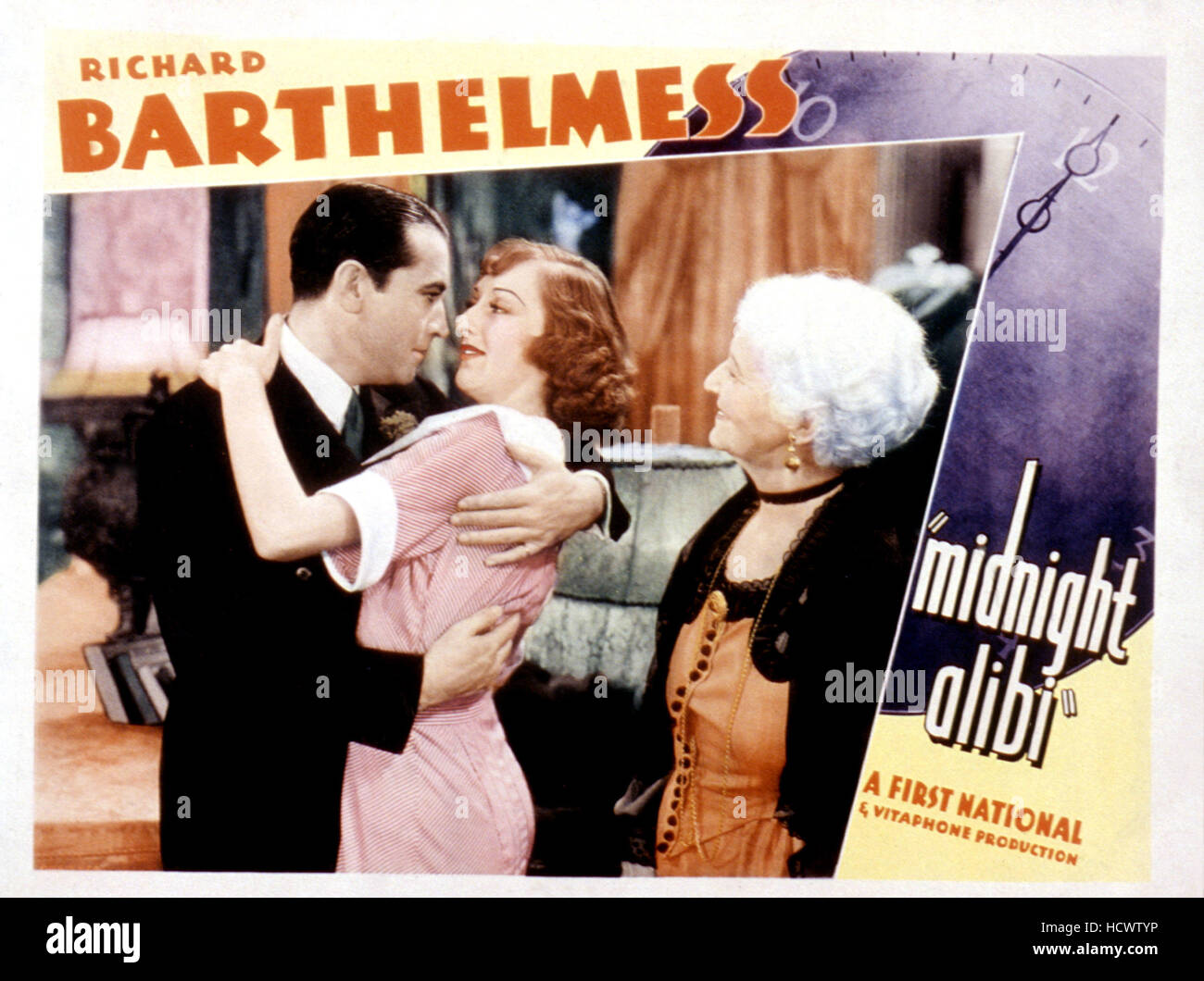 MIDNIGHT ALIBI, from left: Richard Barthelmess, Ann Dvorak, Helen ...