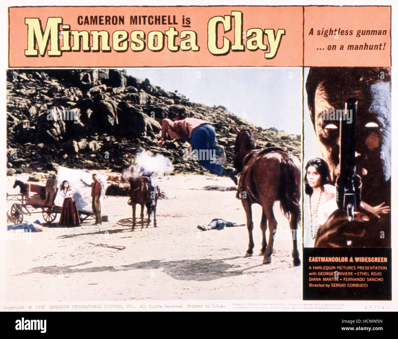MINNESOTA CLAY, Cameron Mitchell (right), 1964 Stock Photo - Alamy