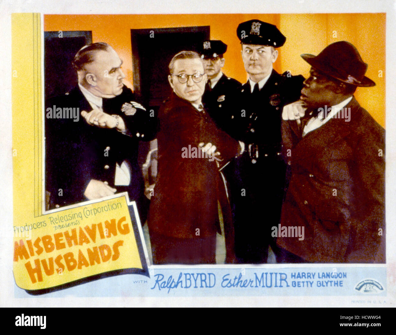 MISBEHAVING HUSBANDS, Harry Langdon (second from left), 1940 Stock ...