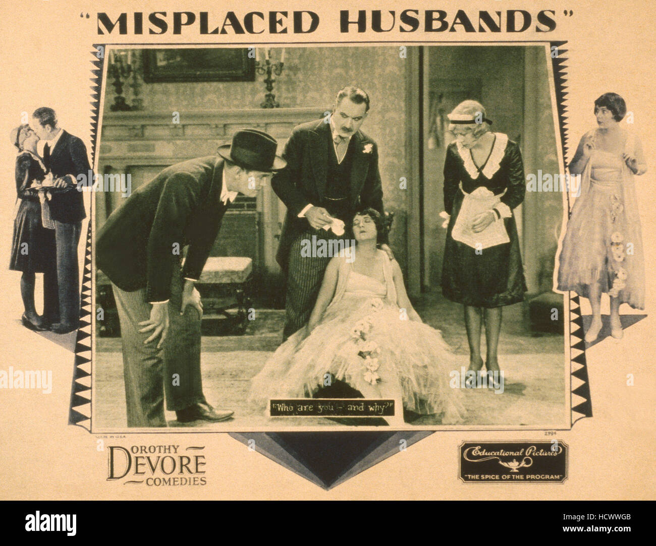 MISPLACED HUSBANDS, Harold Goodwin (hands on knees), Dorothy Devore ...