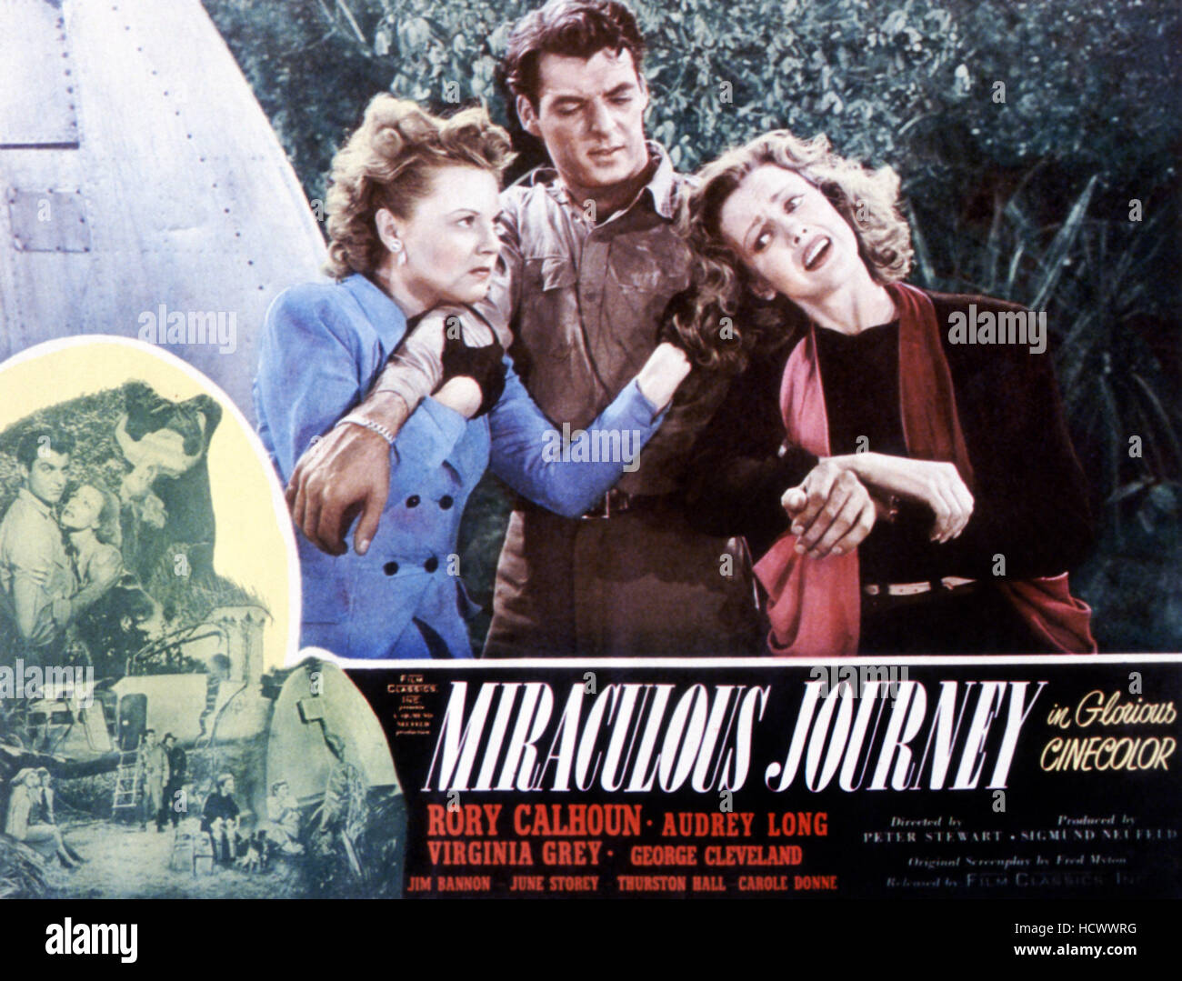 MIRACULOUS JOURNEY, l-r: June Storey, Rory Calhoun, Virginia Grey on ...