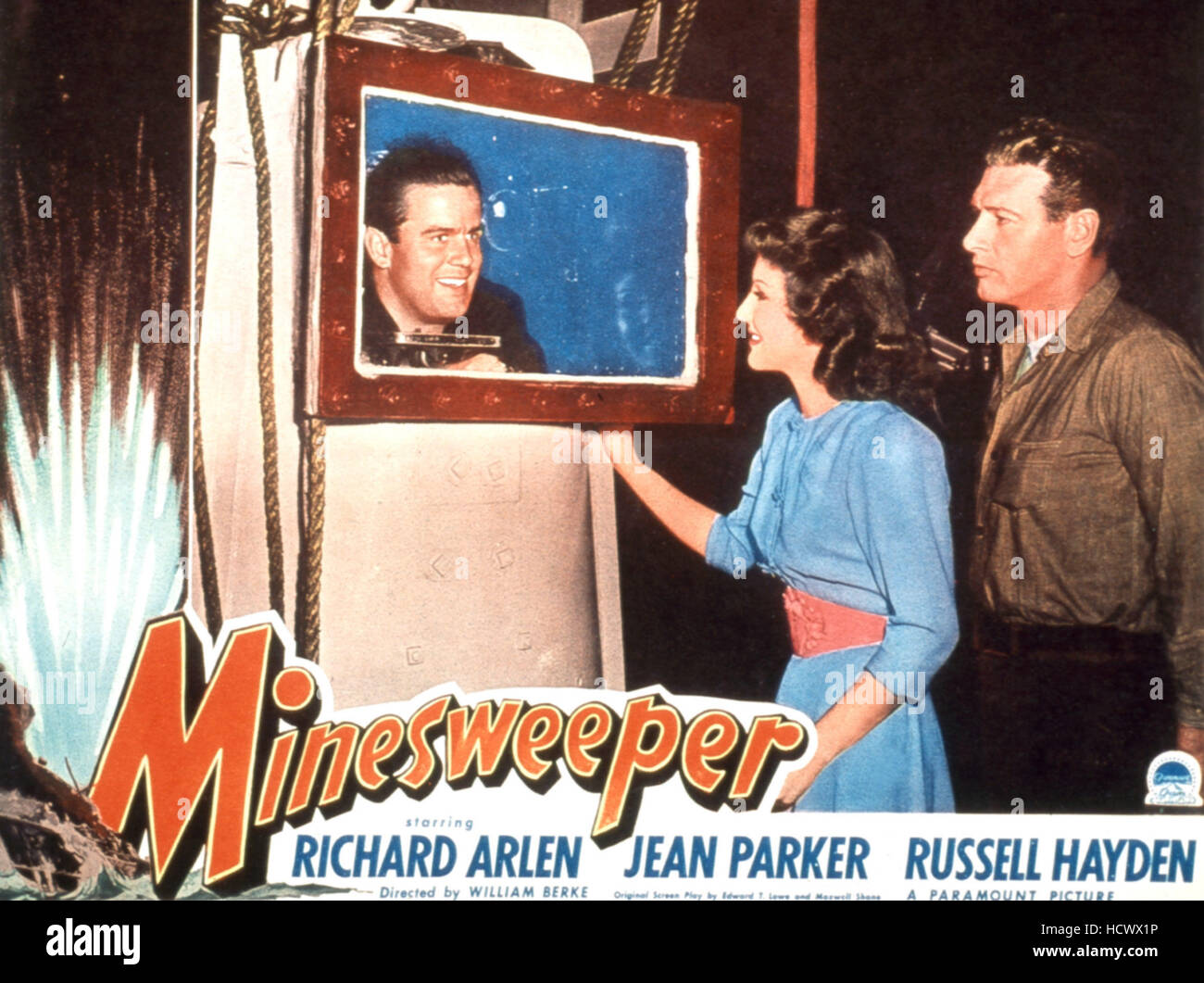MINESWEEPER, from left: Russell Hayden, Jean Parker, Richard Arlen ...