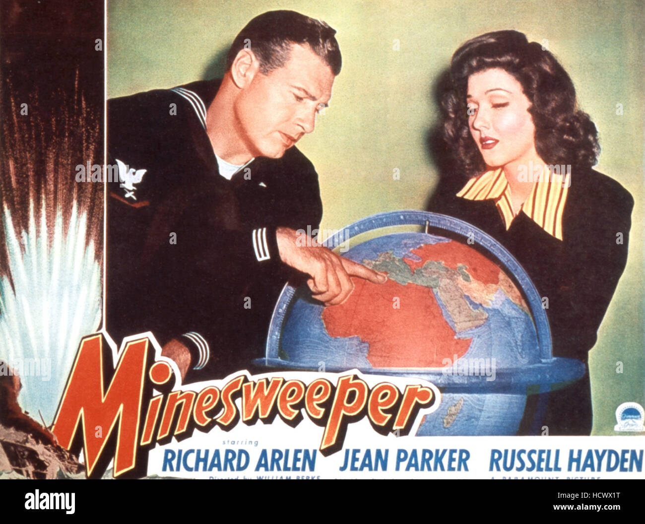 MINESWEEPER, from left: Richard Arlen, Jean Parker, 1943 Stock Photo ...