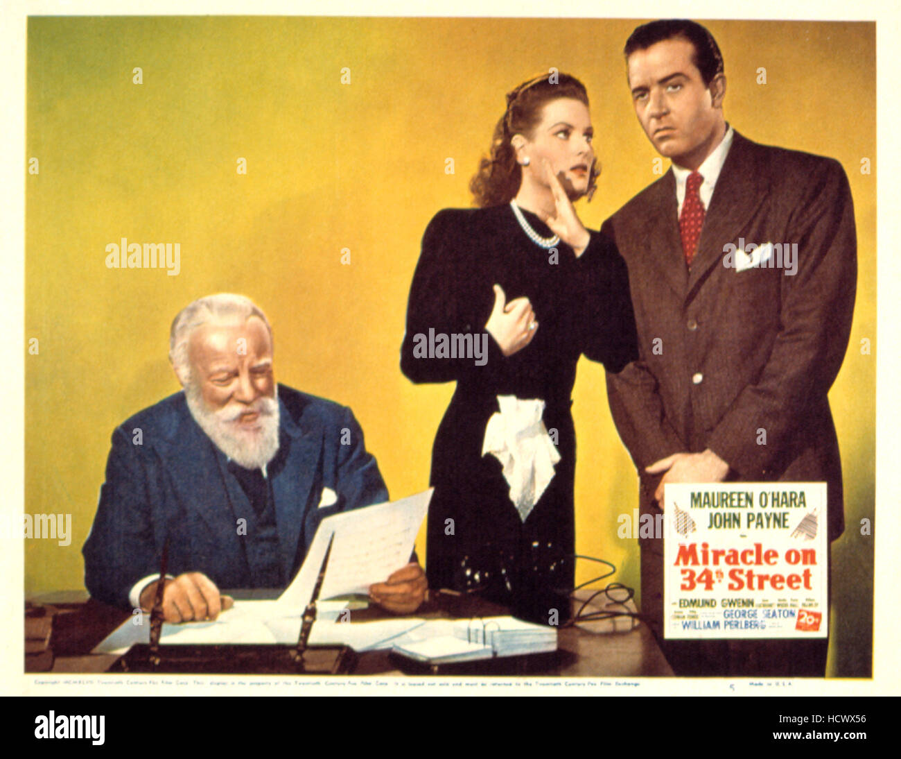 MIRACLE ON 34th STREET, Edmund Gwenn, Maureen O'Hara, John Payne, 1947 ...