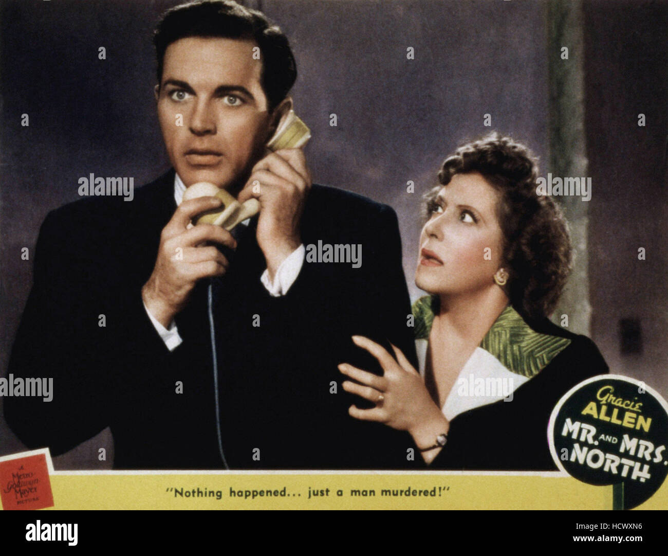 MR. AND MRS. NORTH, William Post, Jr., Gracie Allen, 1942 Stock Photo ...