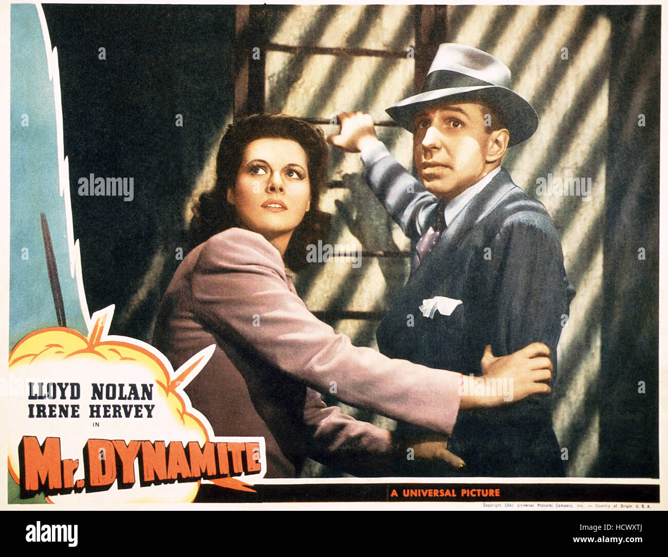 MR. DYNAMITE, from left: Irene Hervey, Lloyd Nolan, 1941 Stock Photo ...