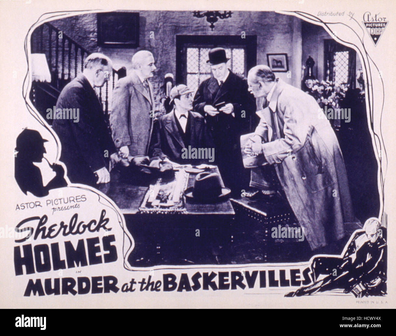 SILVER BLAZE, (aka MURDER AT THE BASKERVILLES), Ian Fleming, Arthur Wontner as Sherlock Holmes ...
