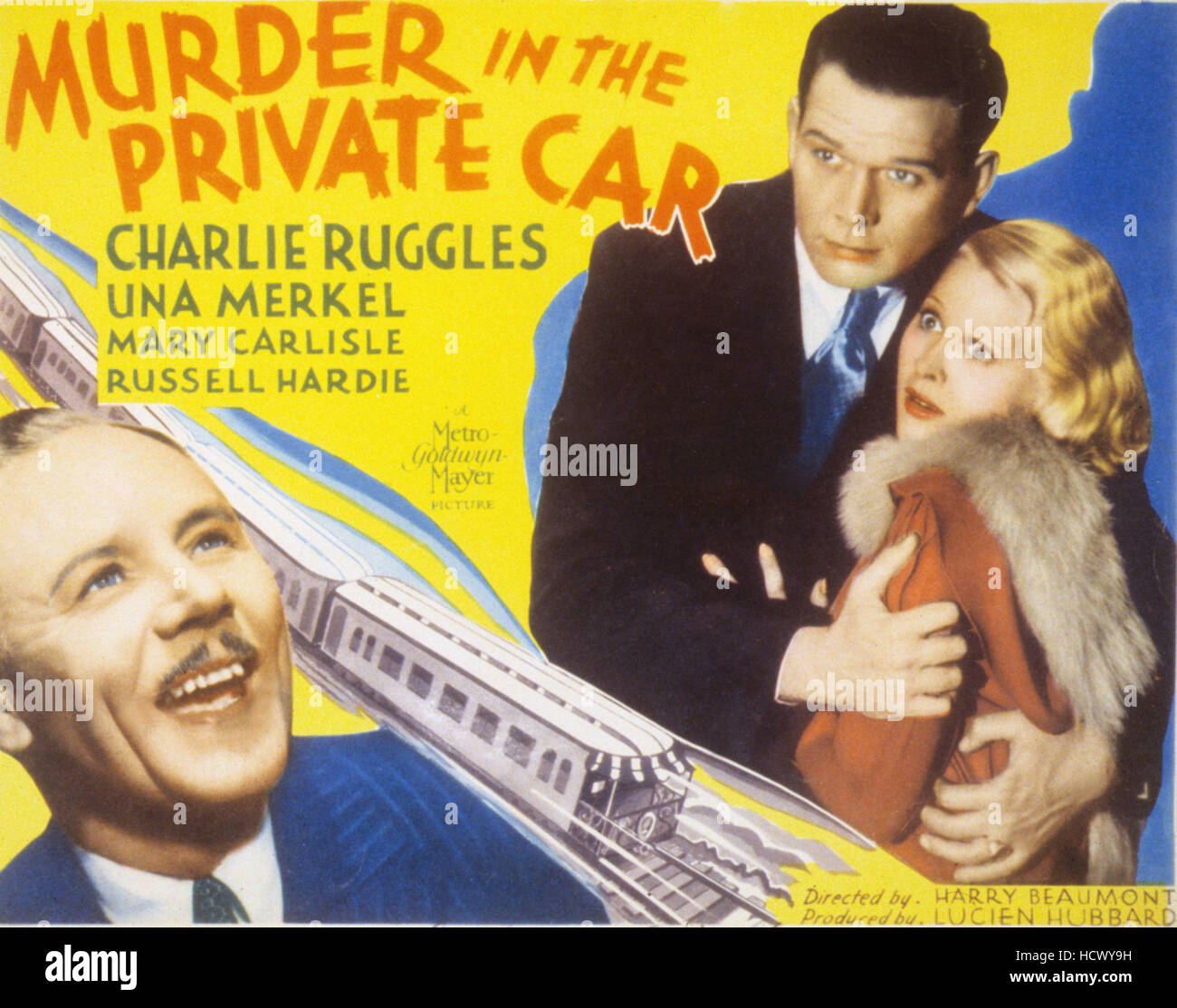 MURDER IN THE PRIVATE CAR, title card, l-r: Charlie Ruggles, Russell ...