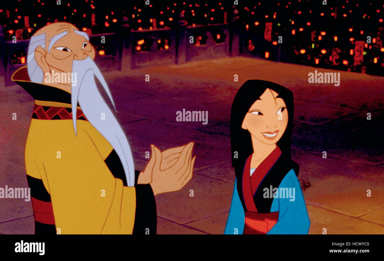MULAN, The Emperor (voice: Pat Morita), Mulan (voice: Ming-Na), 1998 ...