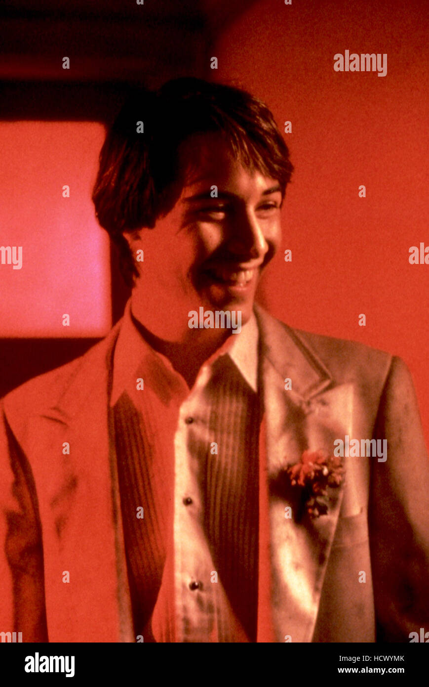NIGHT BEFORE, Keanu Reeves, 1988, laughing Stock Photo - Alamy