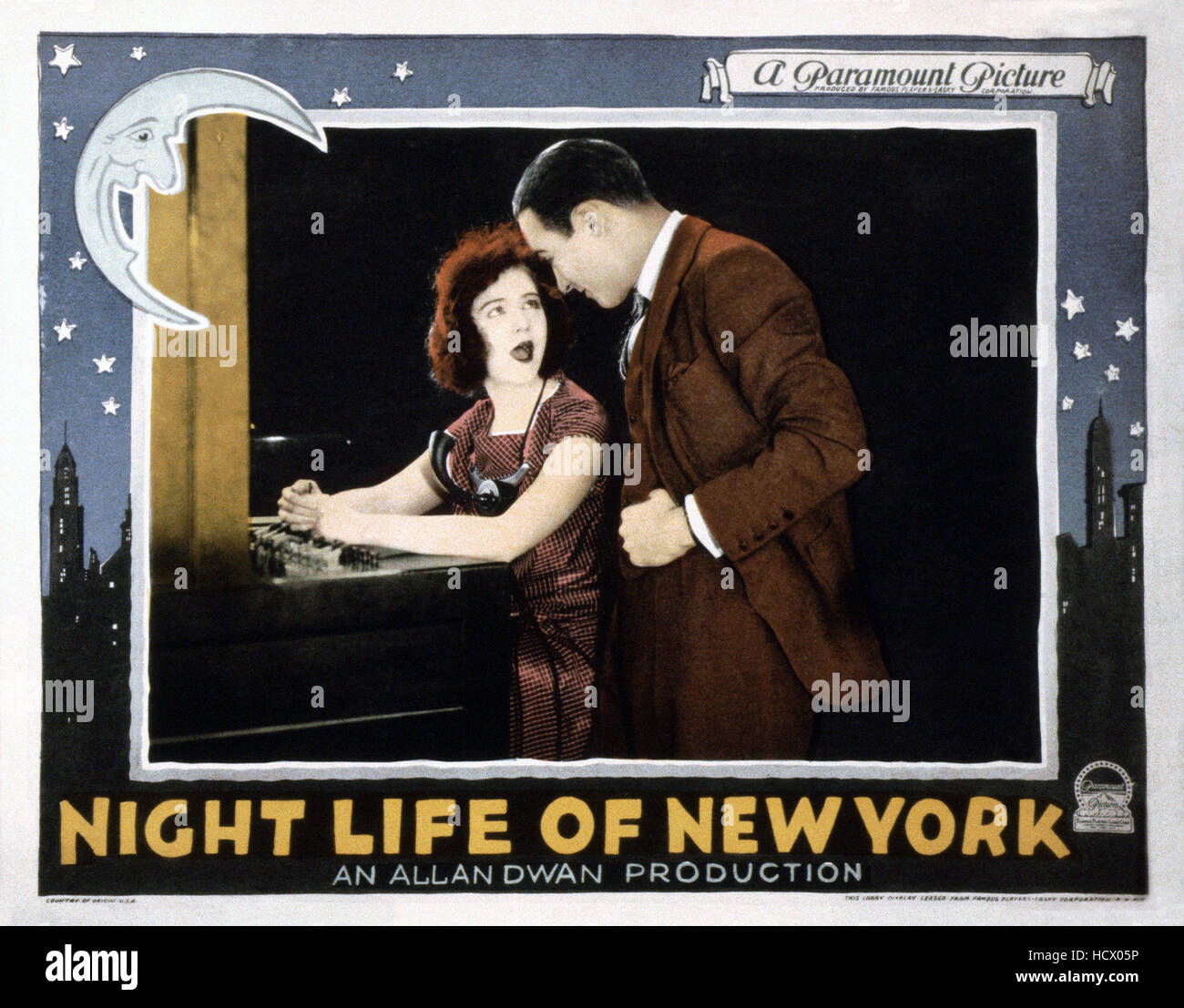 NIGHT LIFE OF NEW YORK, US lobbycard, from left: Dorothy Gish, Rod La ...