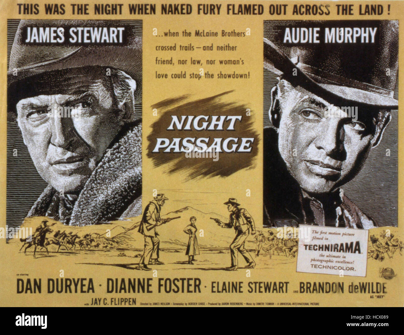 NIGHT PASSAGE, James Stewart, Audie Murphy, 1957 Stock Photo - Alamy