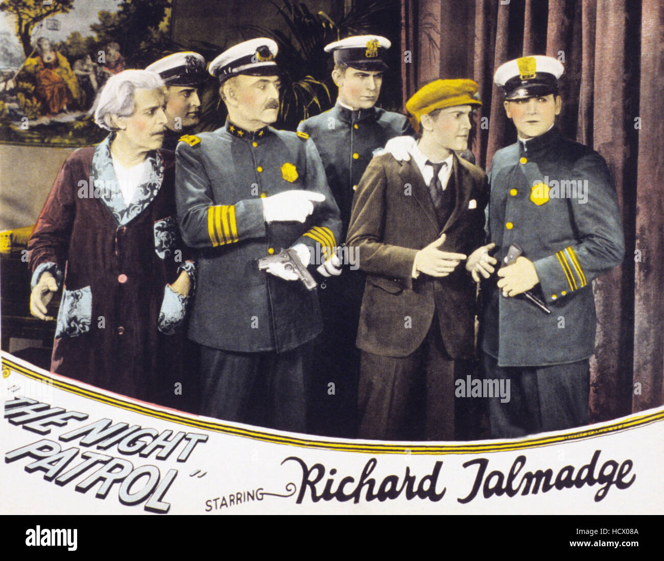 THE NIGHT PATROL, far right: Richard Talmadge on lobbycard, 1926 Stock ...