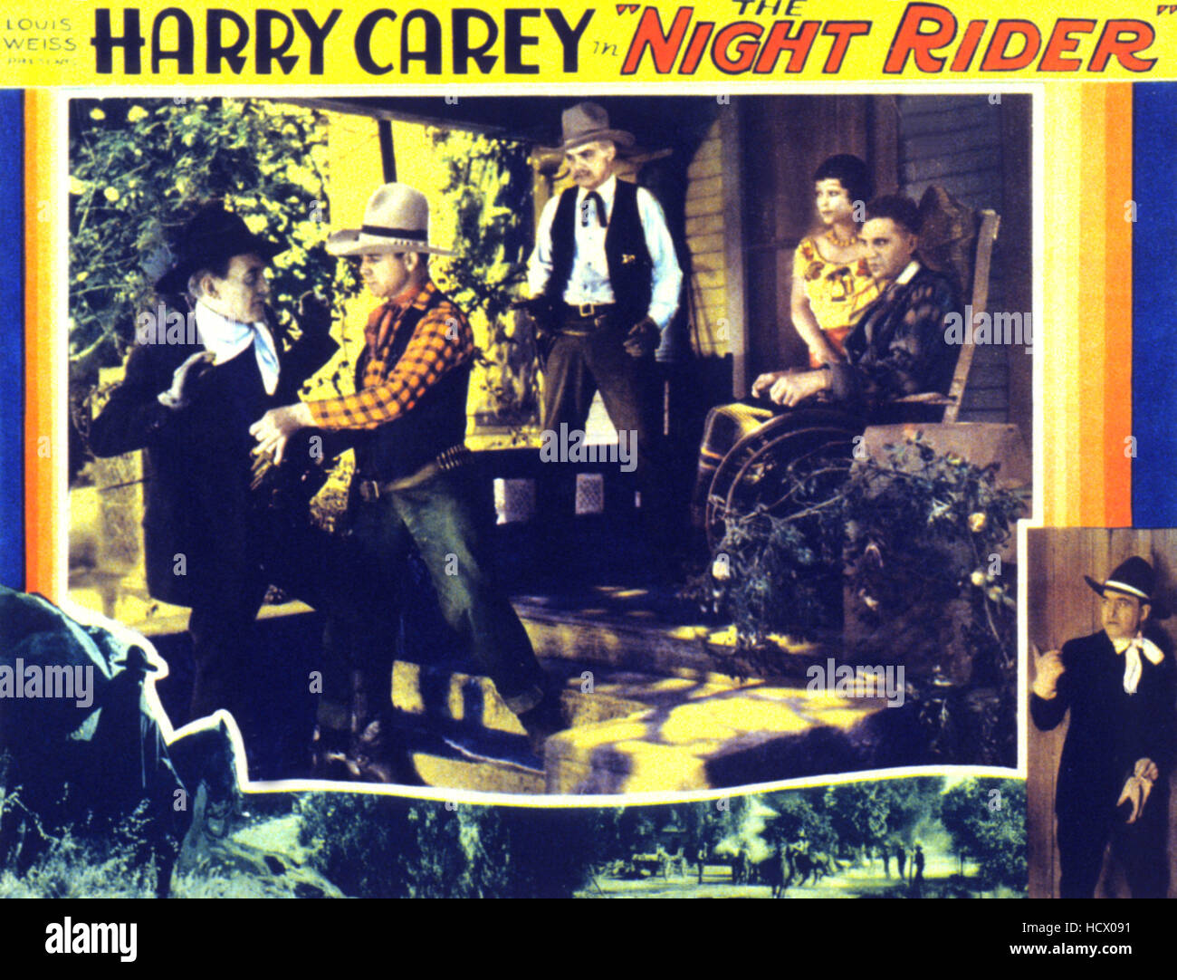 THE NIGHT RIDER, first, third, fourth and fifth from left: Harry Carey ...