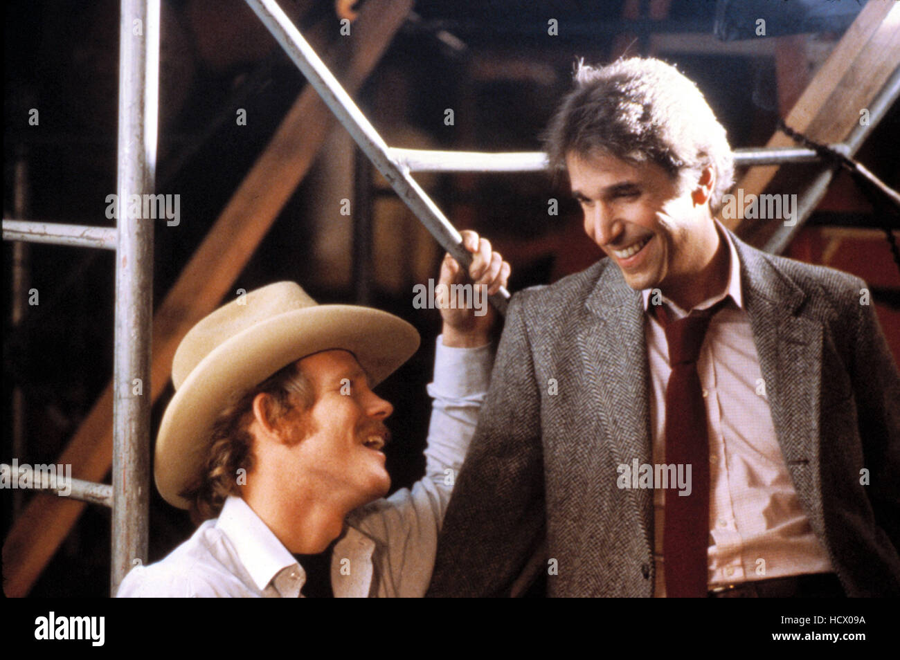 NIGHT SHIFT, Director Ron Howard on the set with Henry Winkler, 1982 ...
