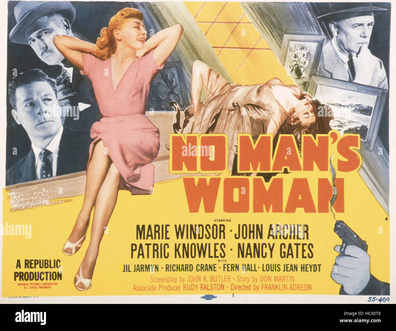 NO MAN'S WOMAN, US poster, from left: John Archer, Patric Knowles ...
