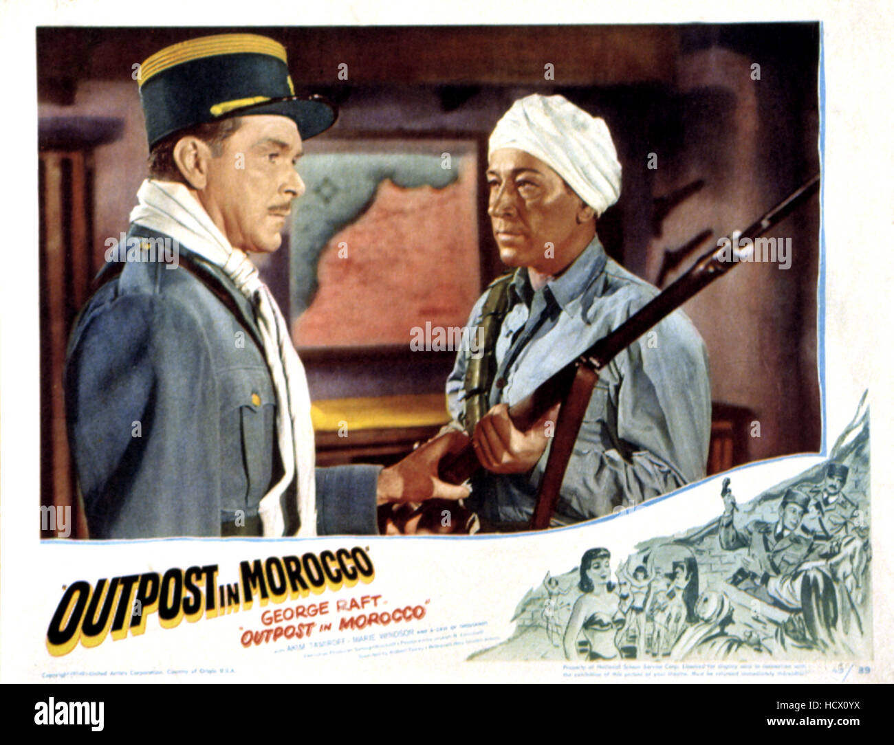 OUTPOST IN MOROCCO, Damian O'Flynn, George Raft, 1949 Stock Photo - Alamy