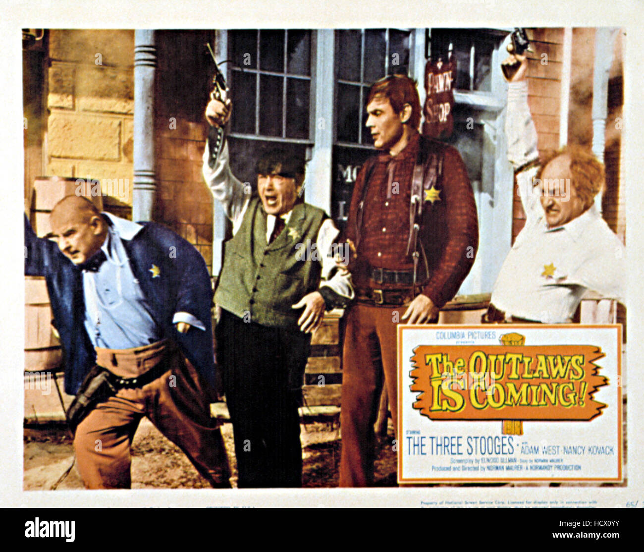 THE OUTLAWS IS COMING!, The Three Stooges (Curly Joe DeRita, Moe Howard ...