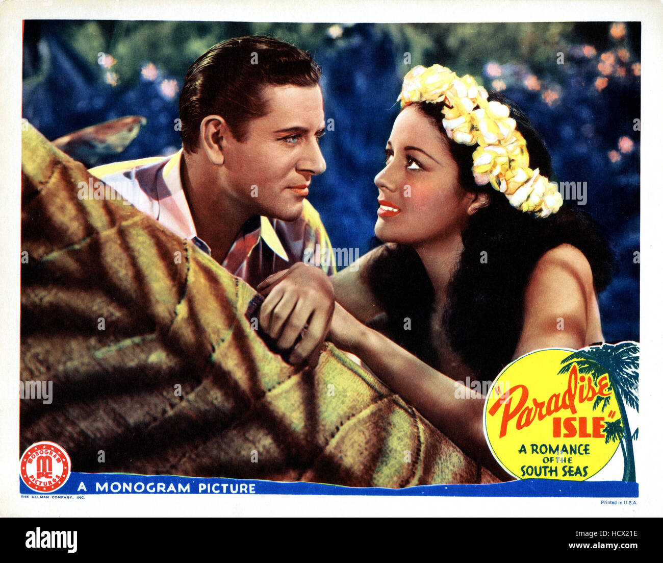 PARADISE ISLE, from left, Warren Hull, Movita, 1937 Stock Photo - Alamy