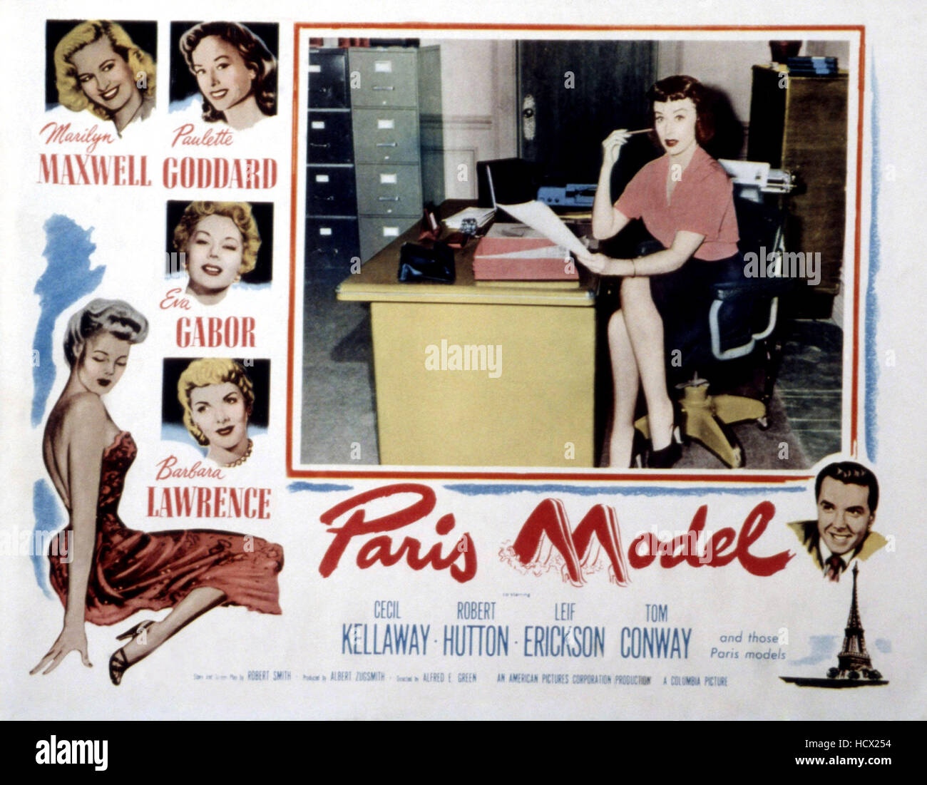PARIS MODEL, Marilyn Maxwell, Paulette Goddard, (also at desk), Eva ...
