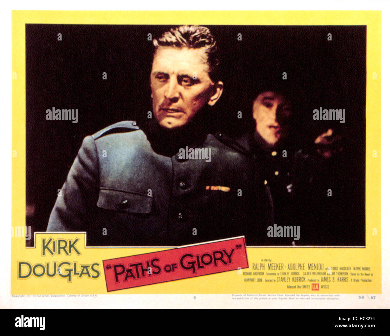PATHS OF GLORY, Kirk Douglas, George Macready, 1957 Stock Photo - Alamy