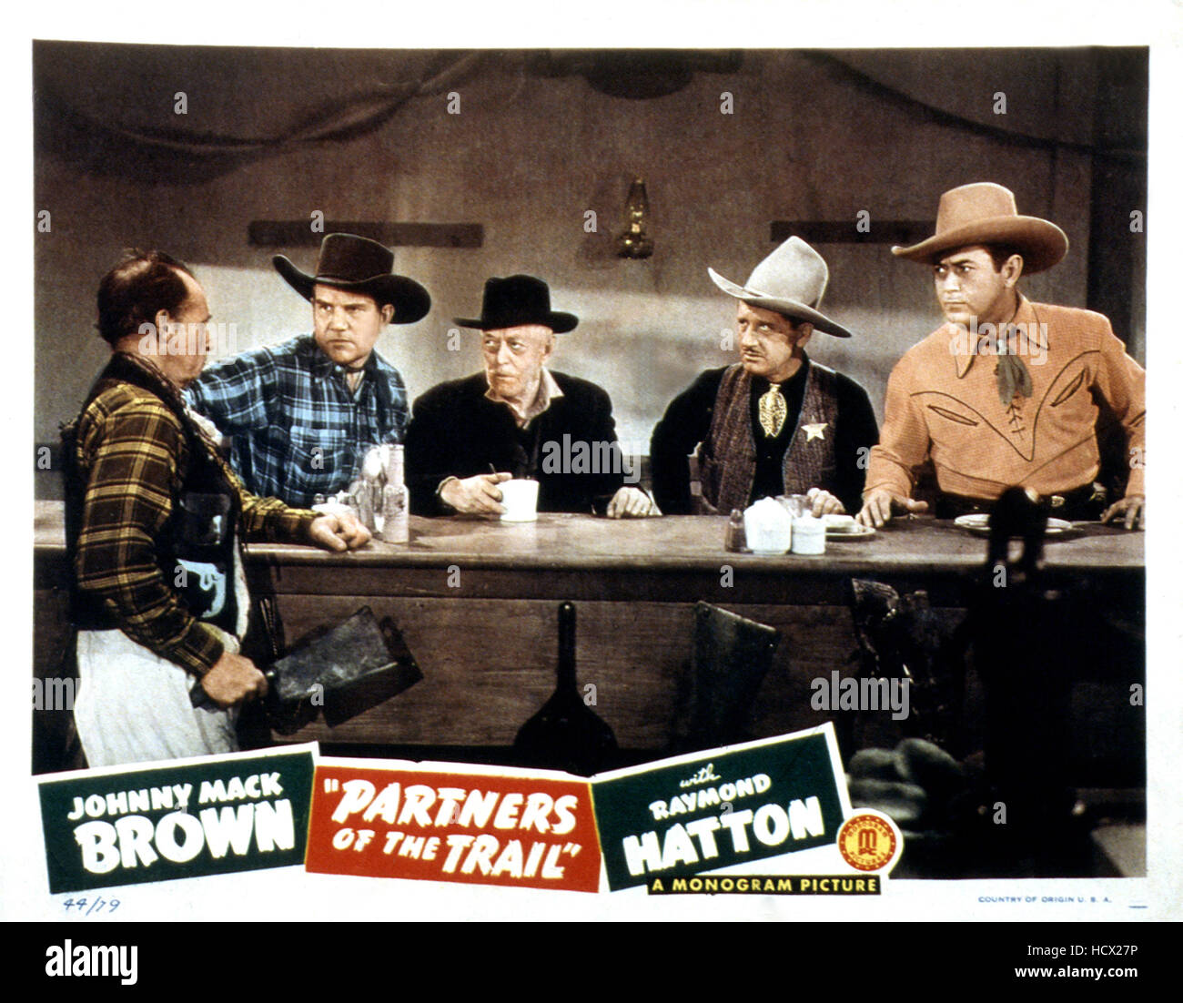PARTNERS OF THE TRAIL, Raymond Hatton, Hal Price, Johnny Mack Brown ...