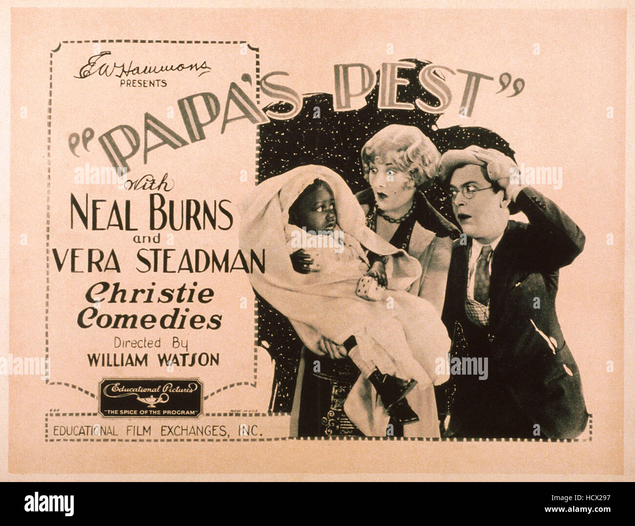 PAPA'S PEST, US poster, from left: Vera Steadman, Neal Burns, 1926 ...