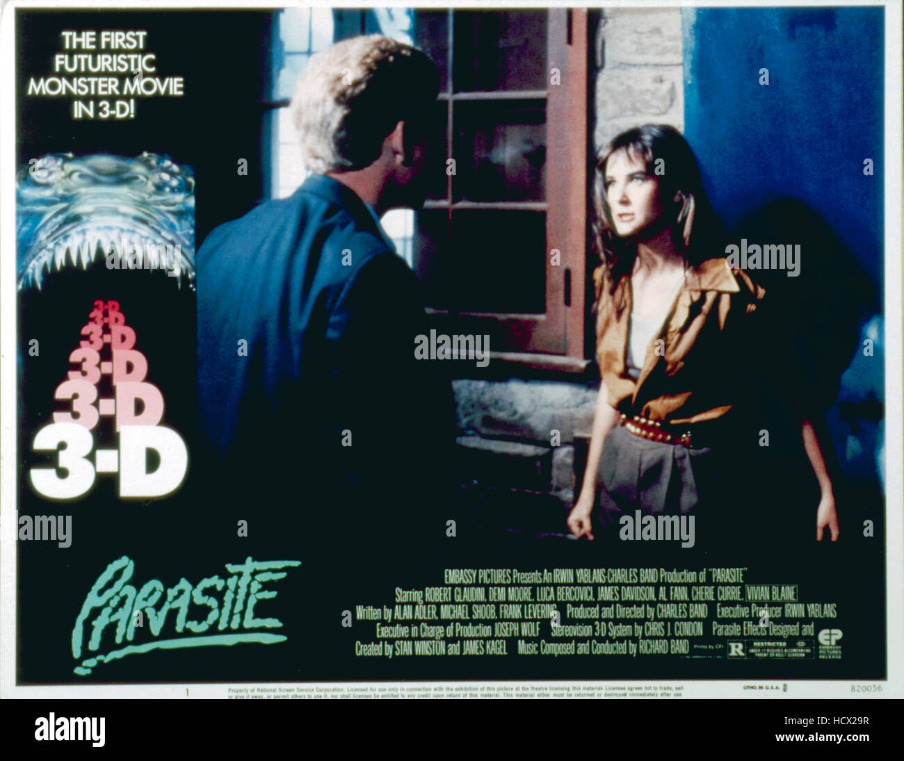 PARASITE, Demi Moore, lobby card poster art, 1982. ©Embassy Pictures ...