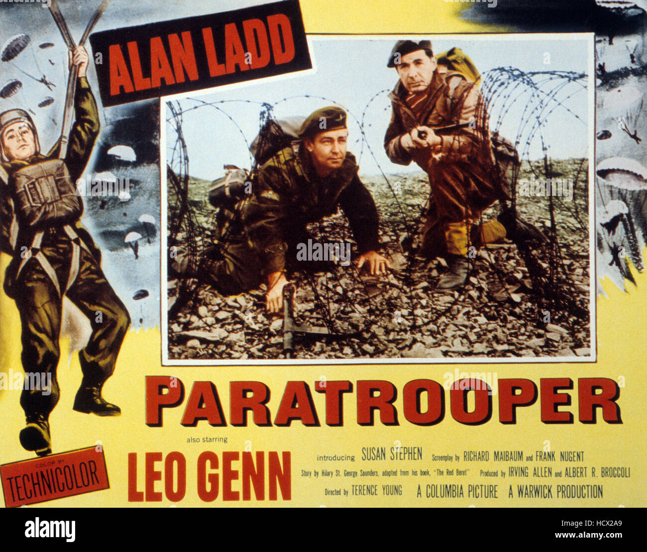 PARATROOPER, (aka THE RED BERET), from left: Alan Ladd, Leo Genn, 1953 ...