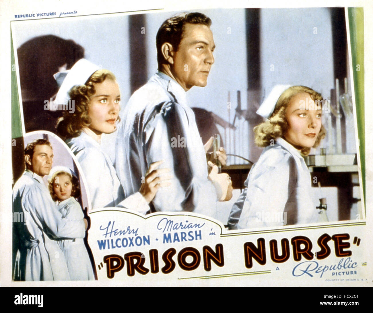 PRISON NURSE, US poster, Marian Marsh, Henry Wilcoxon, Bernadene Hayes, 1938 Stock Photo - Alamy