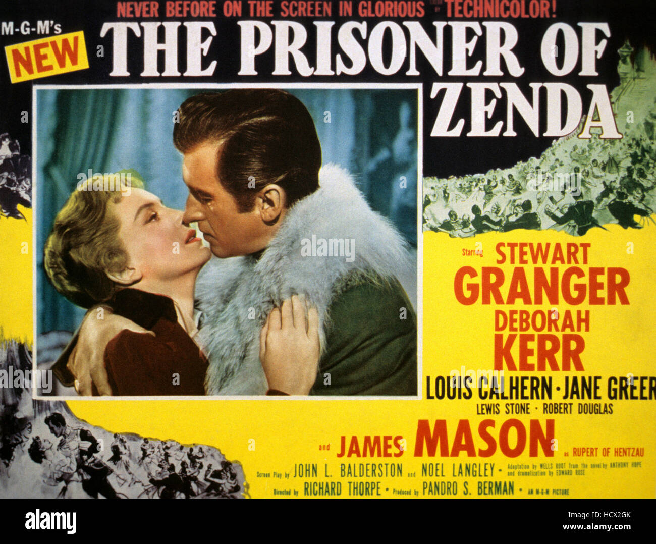 THE PRISONER OF ZENDA, lobbycard, from left: Deborah Kerr, Stewart ...
