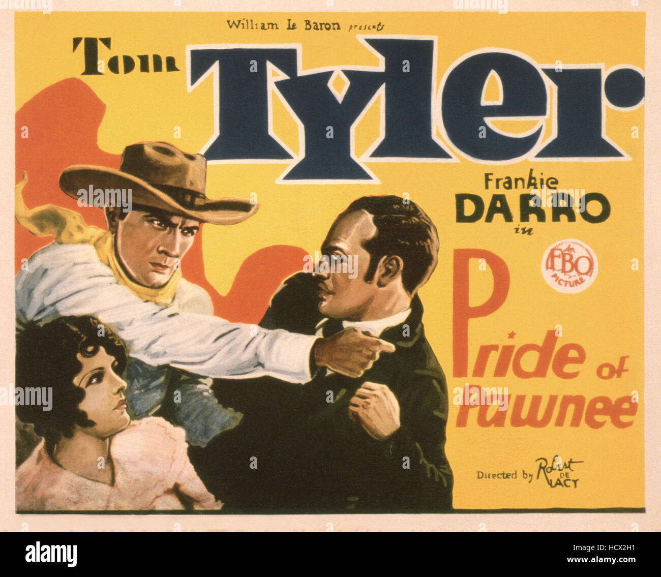 THE PRIDE OF PAWNEE, US poster, from left: Tom Tyler, Lew Meehan ...